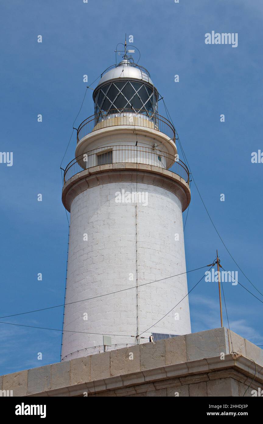 Tower of the lighthouse Far de Formentor on Mallorca Stock Photo - Alamy