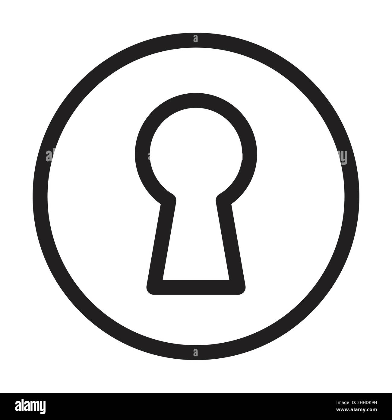 Key hole icon vector security protection concept for graphic design ...