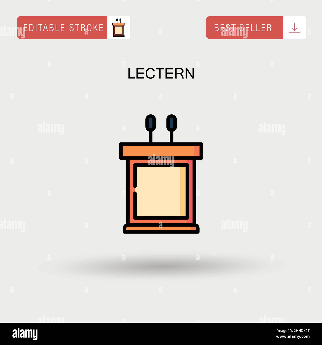 Lectern Simple vector icon Stock Vector Image & Art - Alamy