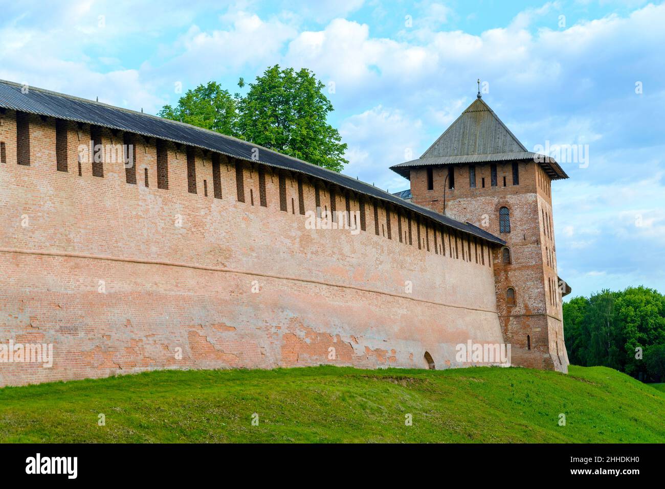 Medieval fortress walls novgorod kremlin hi-res stock photography and ...