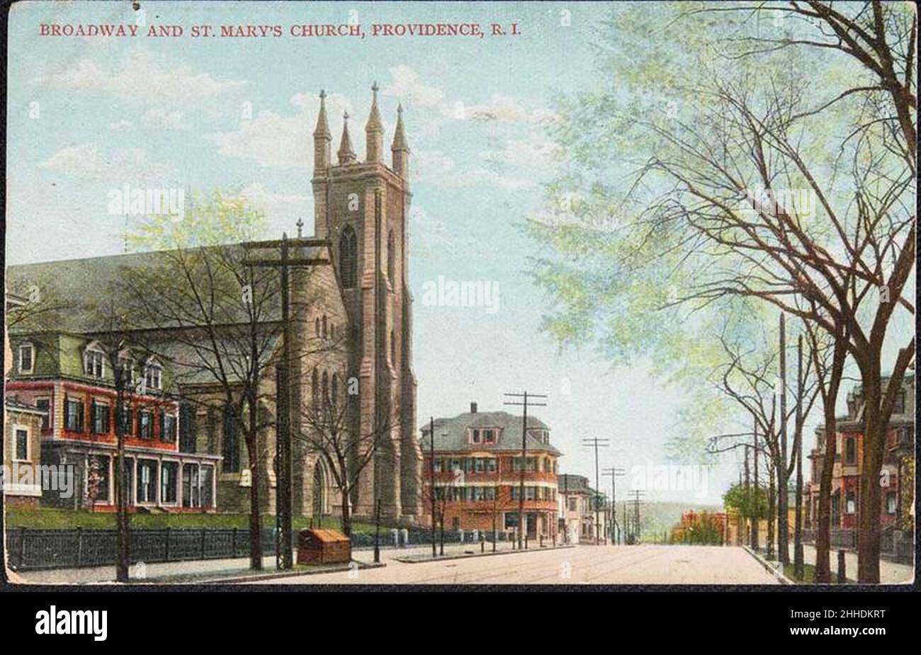 St Mary's Catholic Church Providence Stock Photo - Alamy