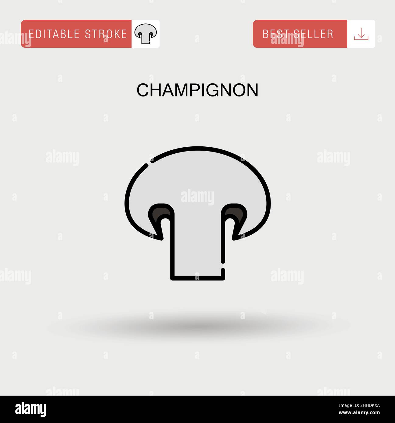 Champignons isolated Stock Vector Images - Alamy