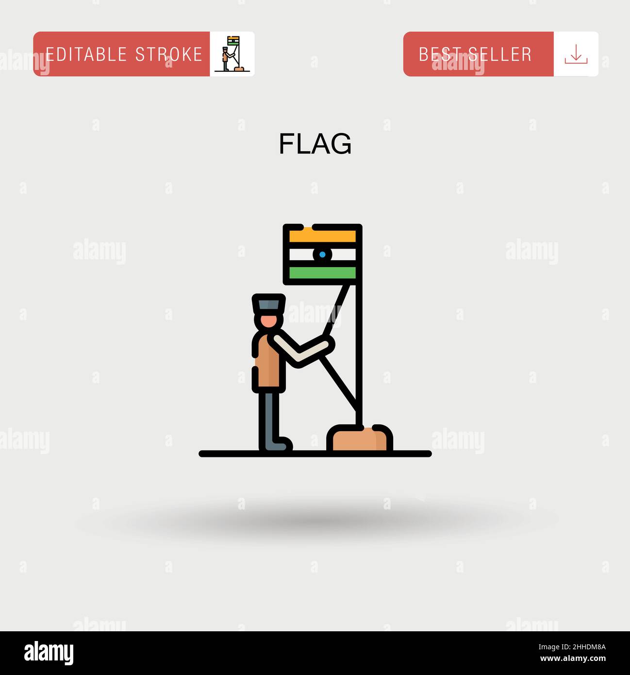 Flag Simple vector icon Stock Vector Image & Art - Alamy