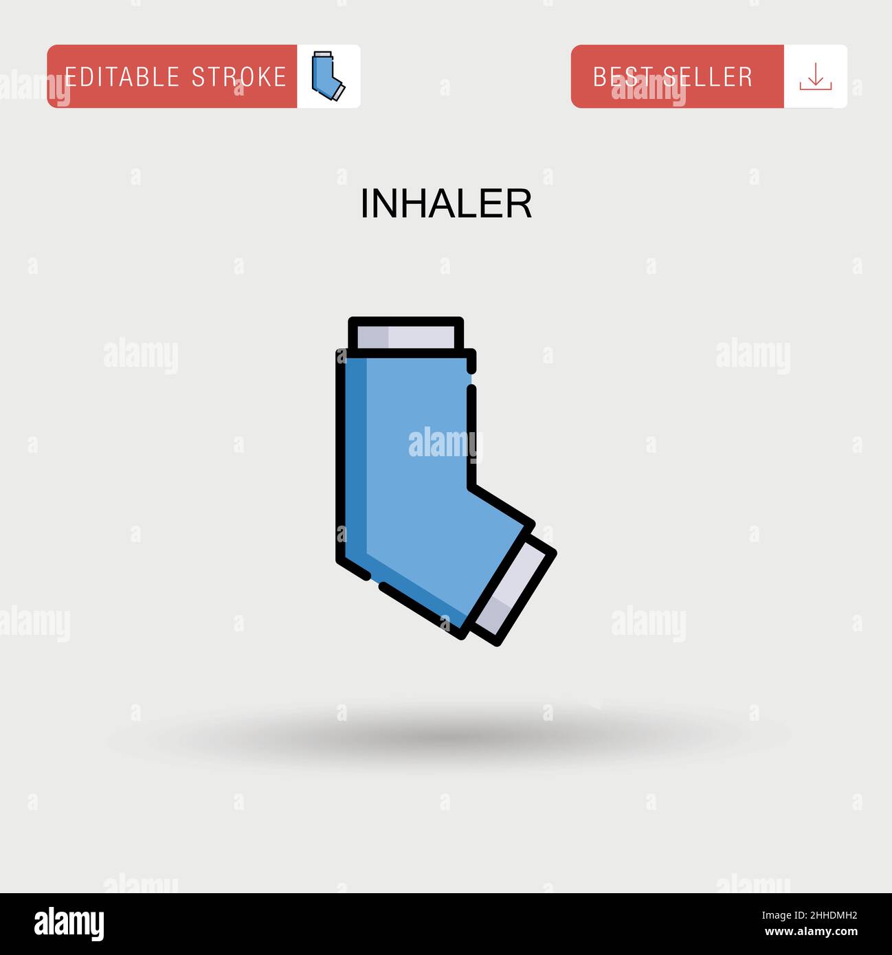 Adult inhaler Stock Vector Images - Alamy