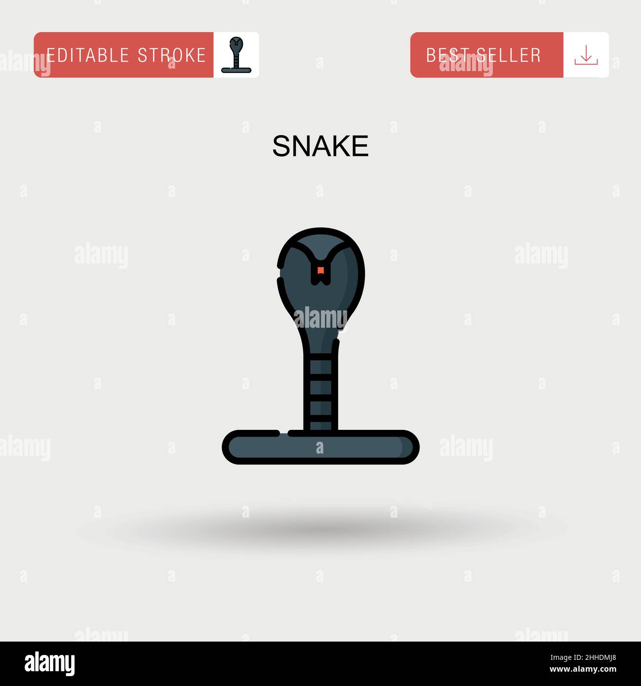 Snake Simple vector icon Stock Vector Image & Art - Alamy