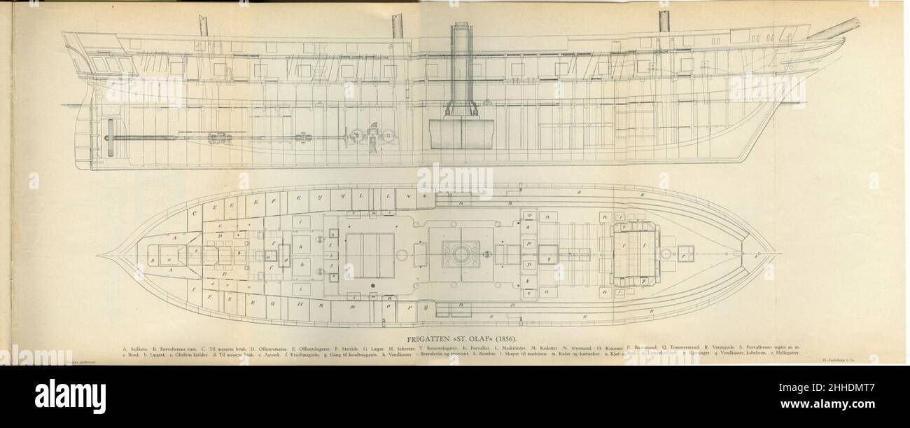 Frigate drawing hi-res stock photography and images - Alamy