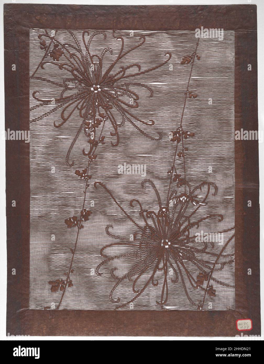 Stencil 19th century Japan. Stencil 69436 Stock Photo - Alamy