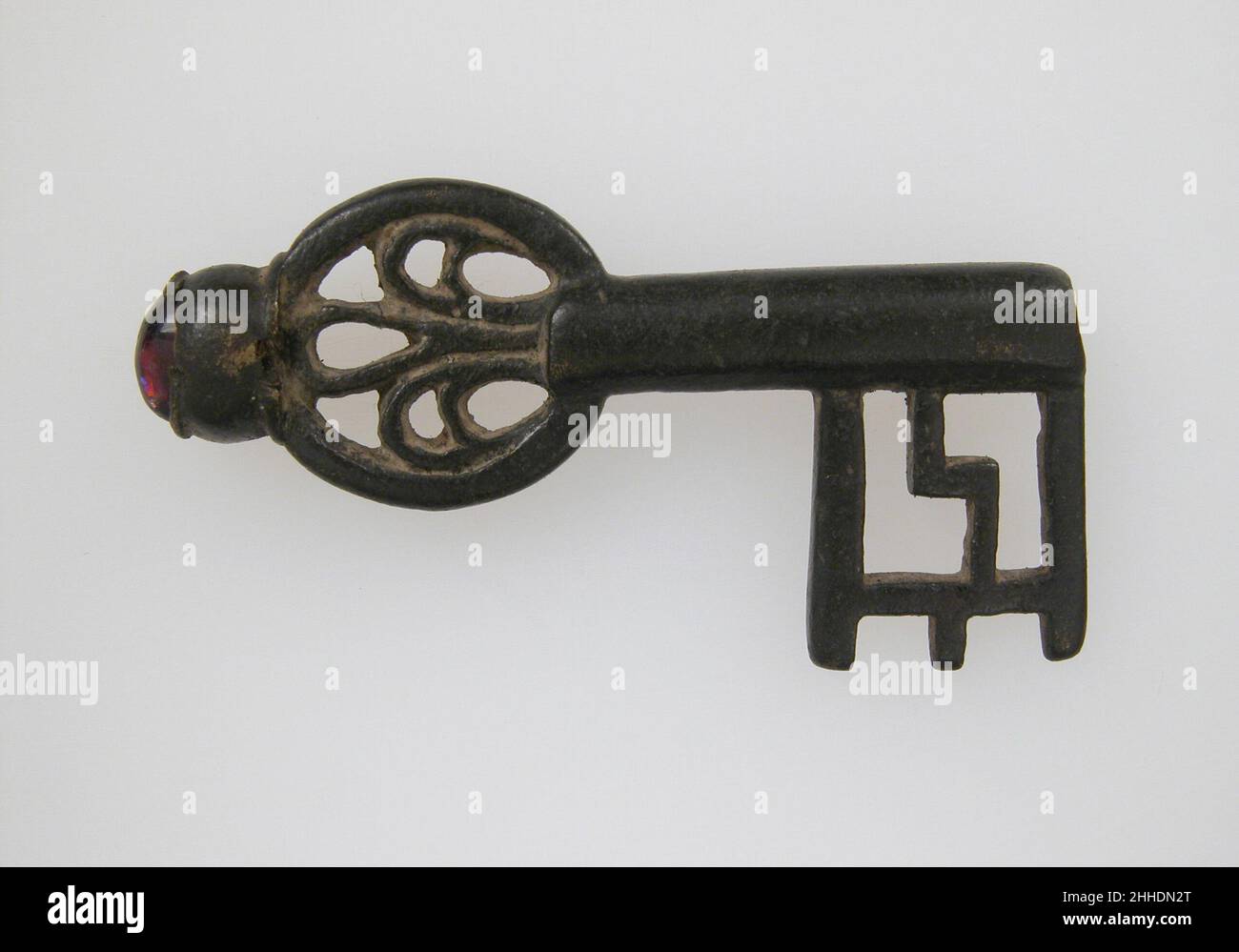 Key 15th century (?) French (?) The decoration of Gothic iron locks and ...