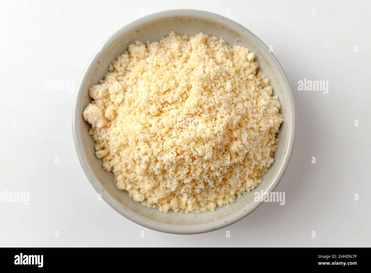 cheese powder on a white background Stock Photo - Alamy