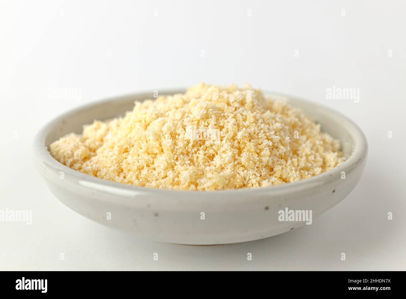cheese powder on a white background Stock Photo - Alamy