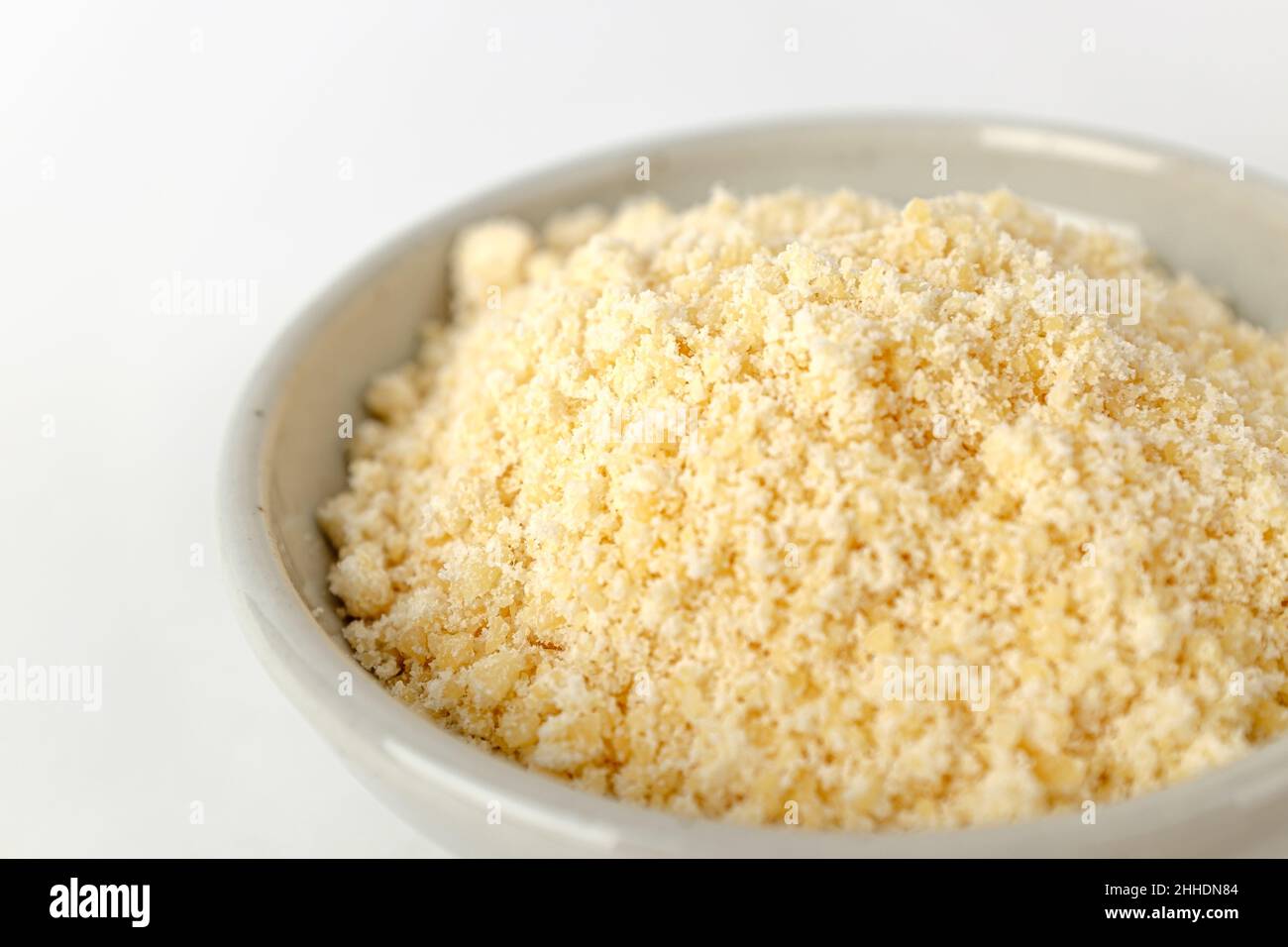cheese powder on a white background Stock Photo - Alamy