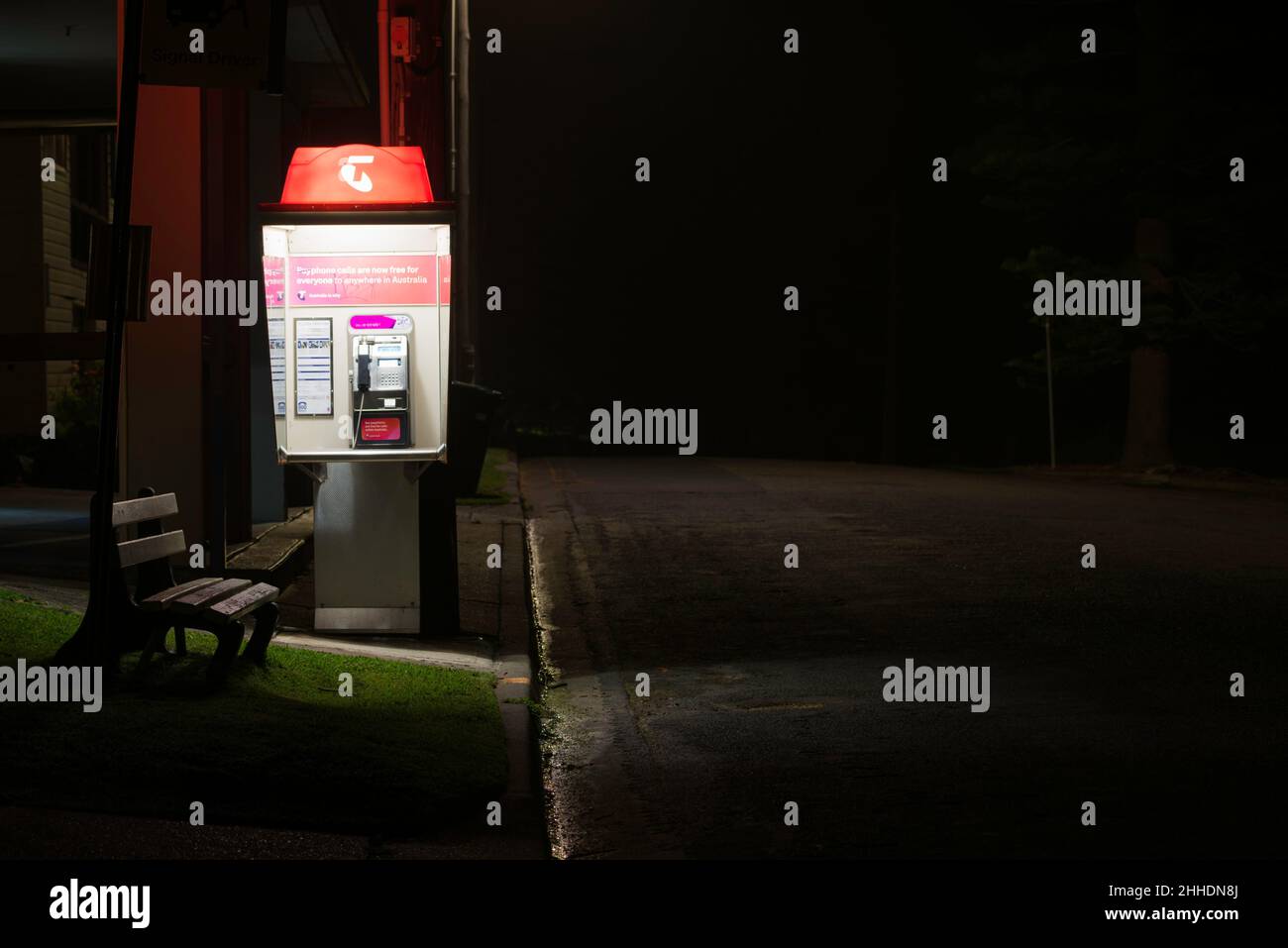 Telstra telephone phone booth hi-res stock photography and images - Alamy