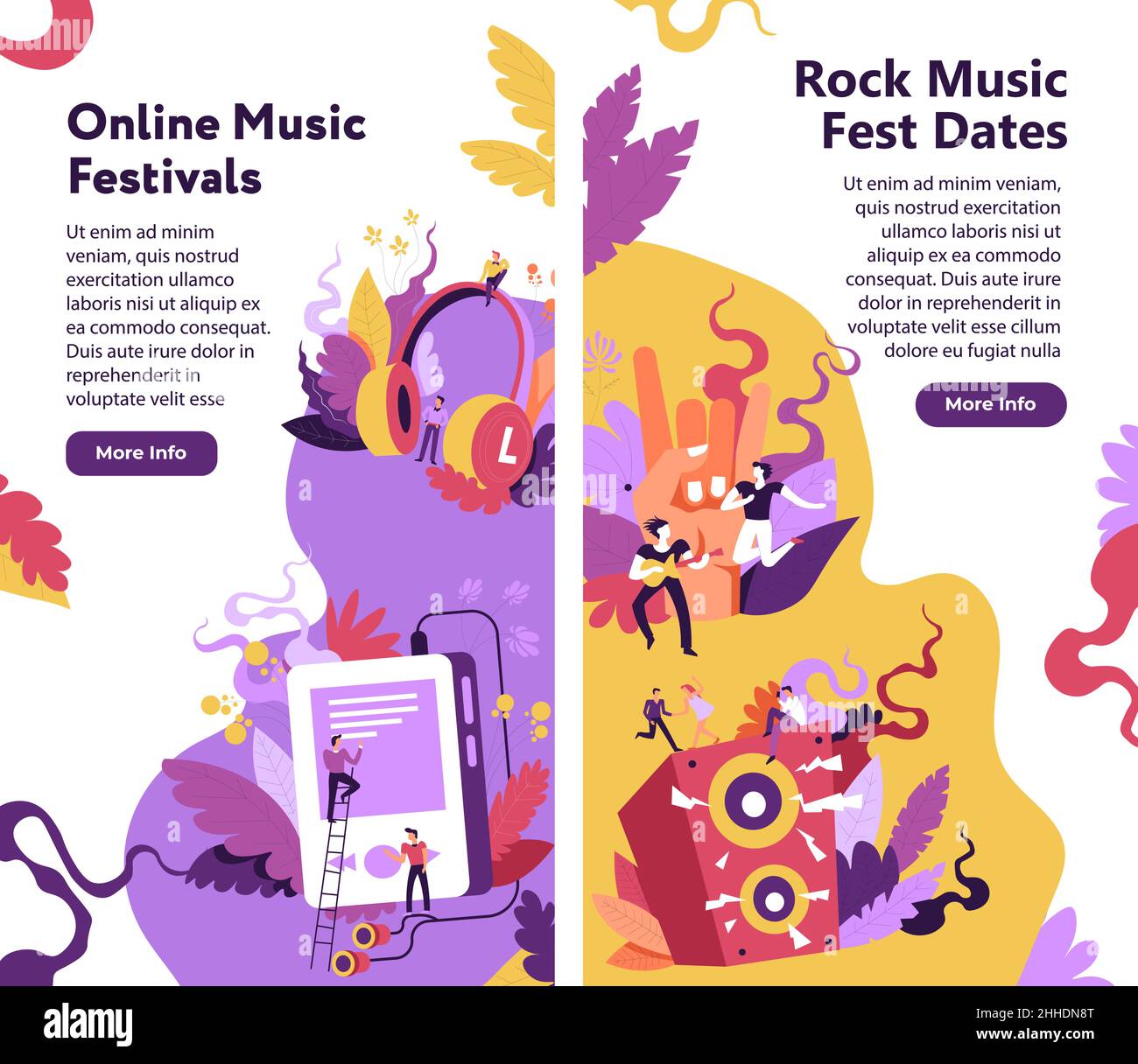 Live festivals Stock Vector Images - Alamy