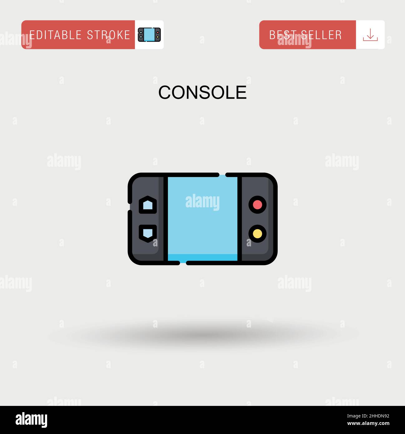 Console Simple vector icon Stock Vector Image & Art - Alamy