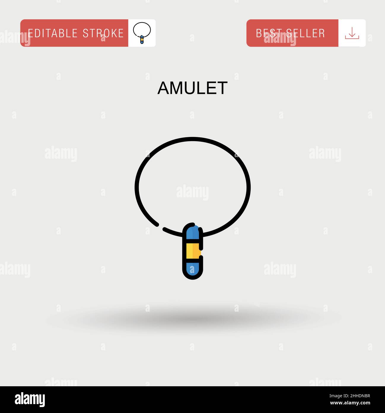 Amulet Simple vector icon Stock Vector Image & Art - Alamy