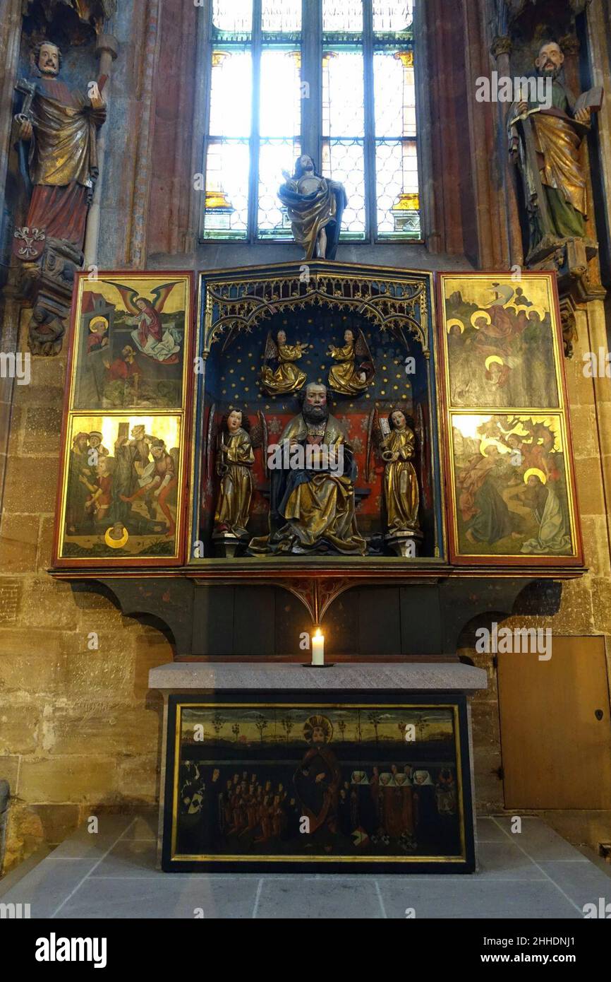 St Peter's altar - St. Sebald church - Nuremberg, Germany Stock Photo ...