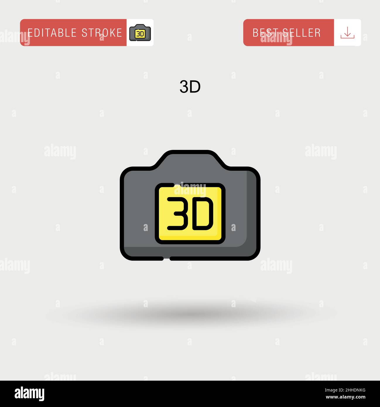 3d Simple vector icon Stock Vector Image & Art - Alamy