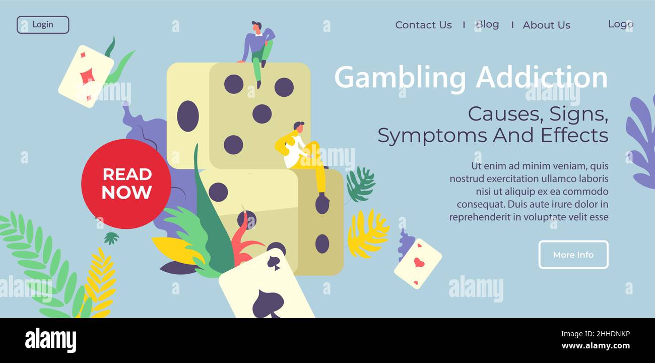 Addicted gambling Stock Vector Images - Alamy