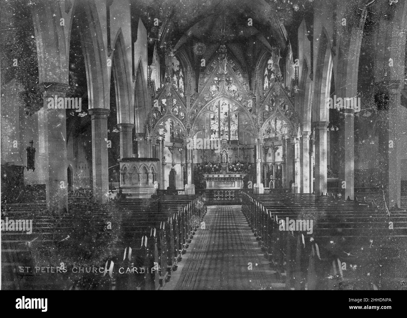 St Peter's Church, Cardiff - Interior. (4641271 Stock Photo - Alamy