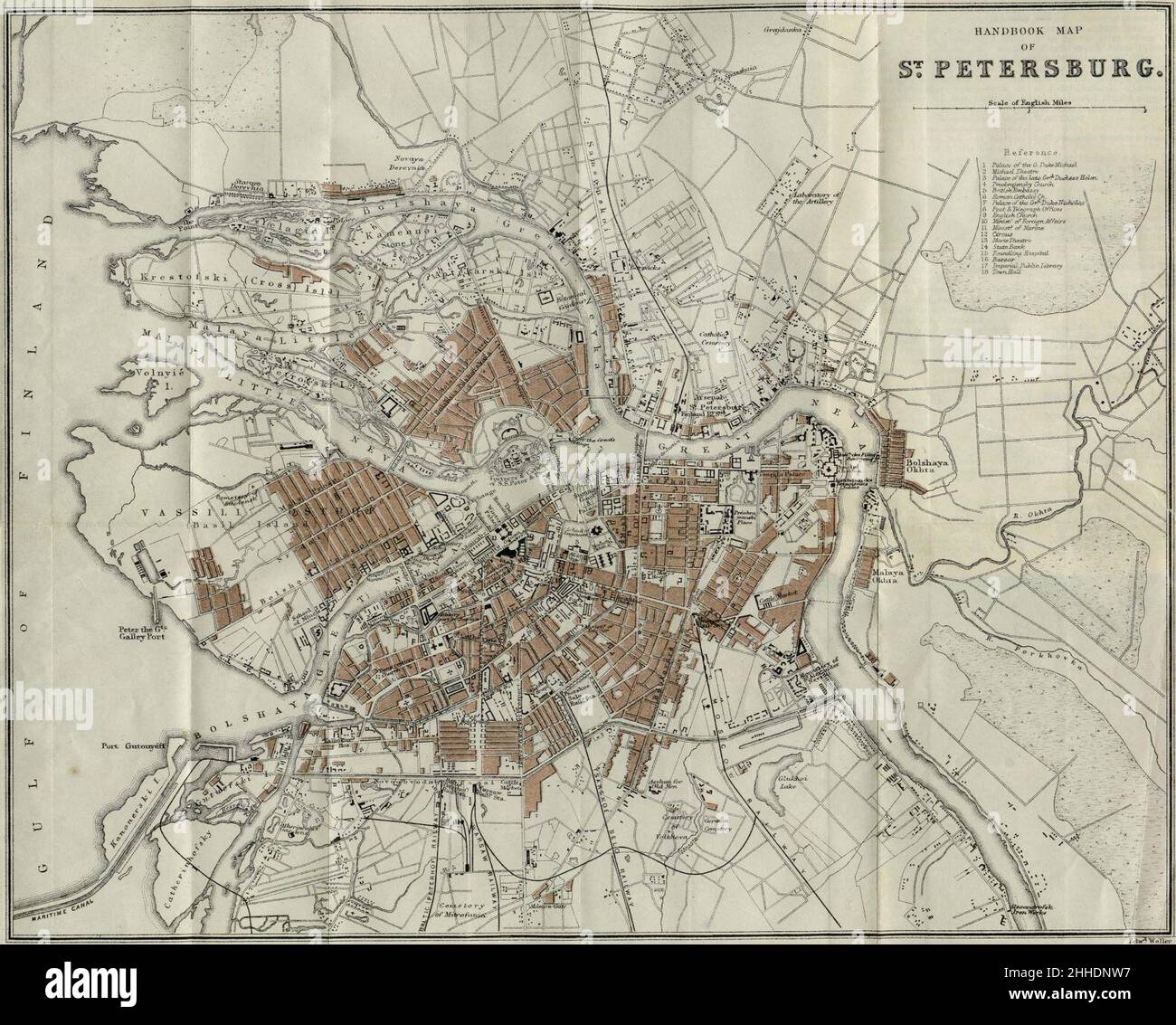 Petersburg map hi-res stock photography and images - Alamy
