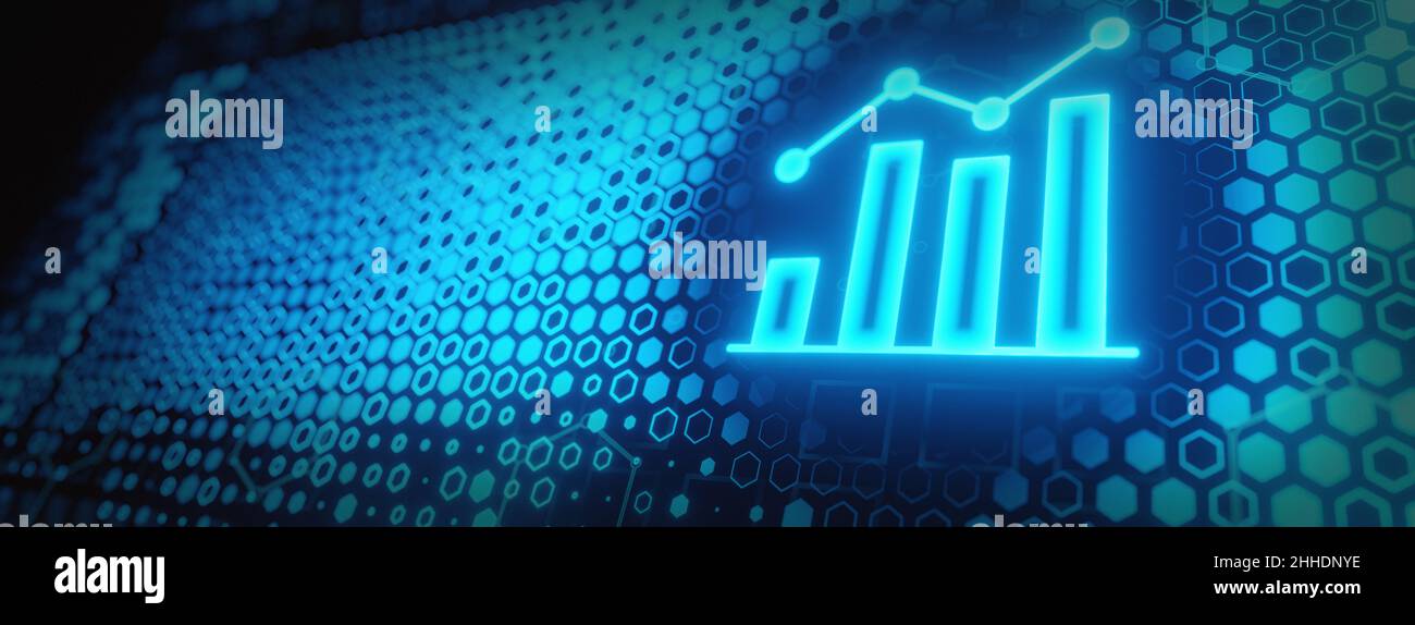 stock market economy graph statistic showing growth of profit analyzing ...