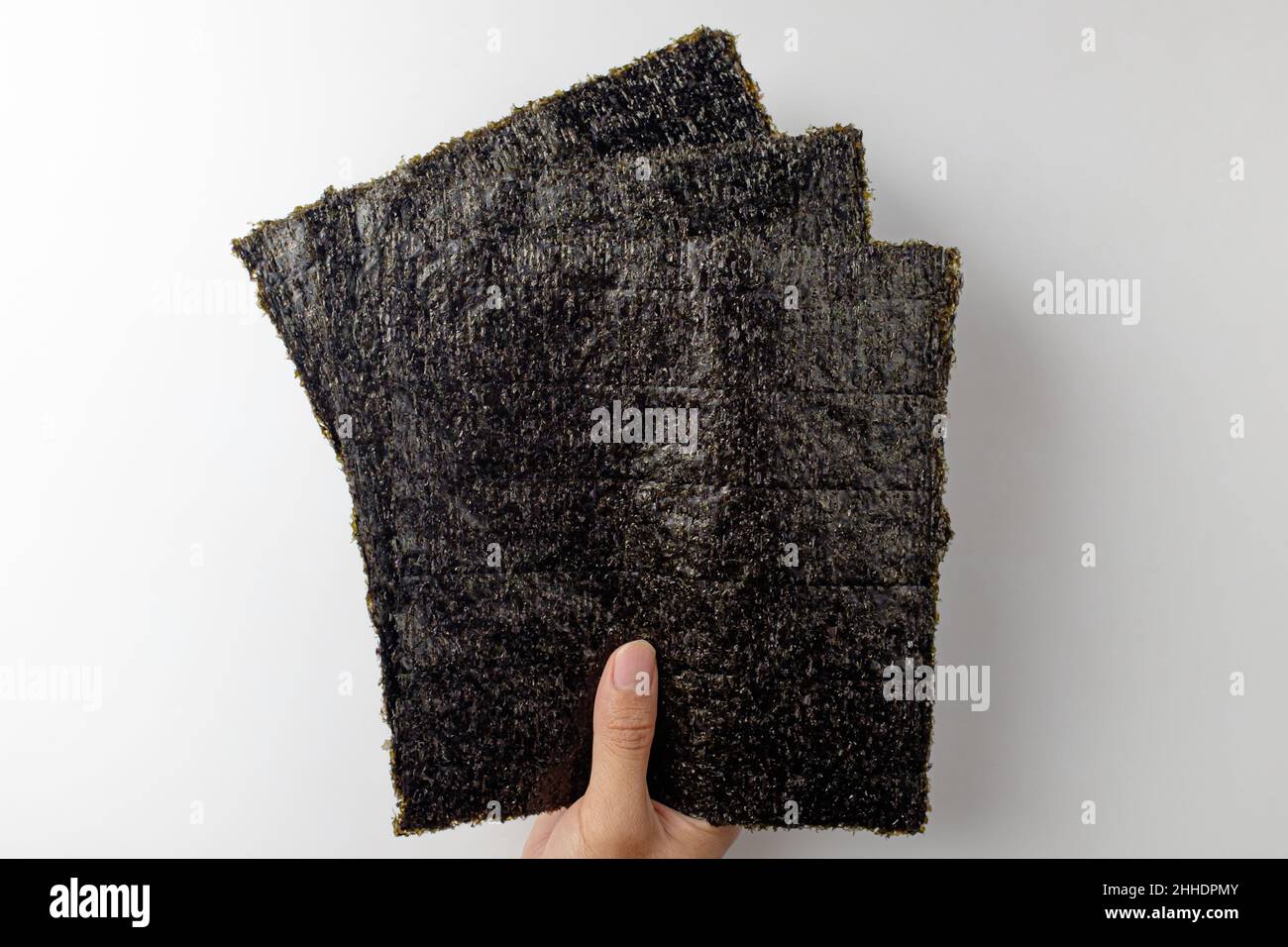 Square seaweed on white background Stock Photo - Alamy
