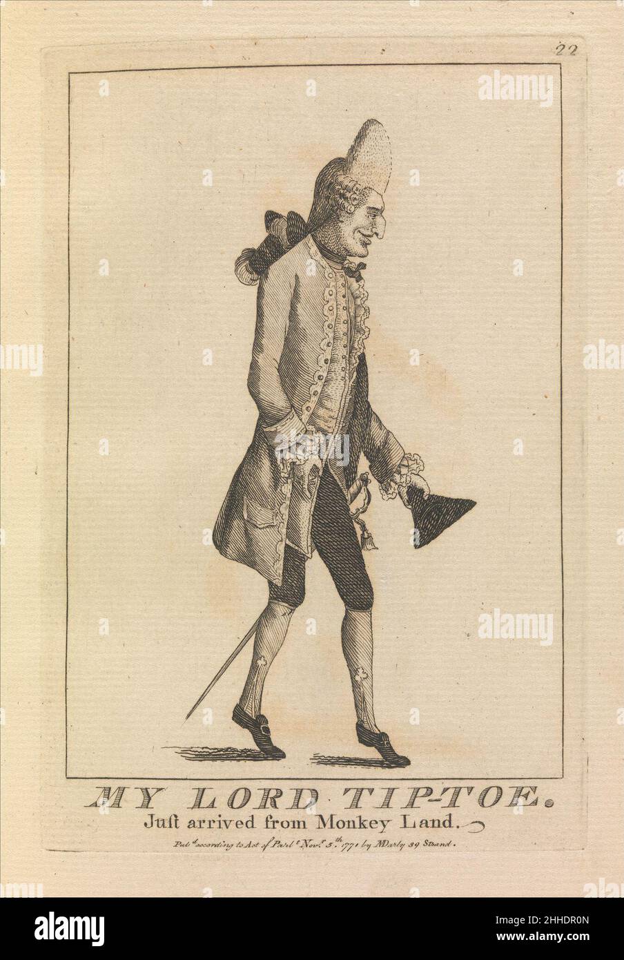My Lord Tip-Toe Just Arrived from Monkey Land November 3, 1771 Matthew ...