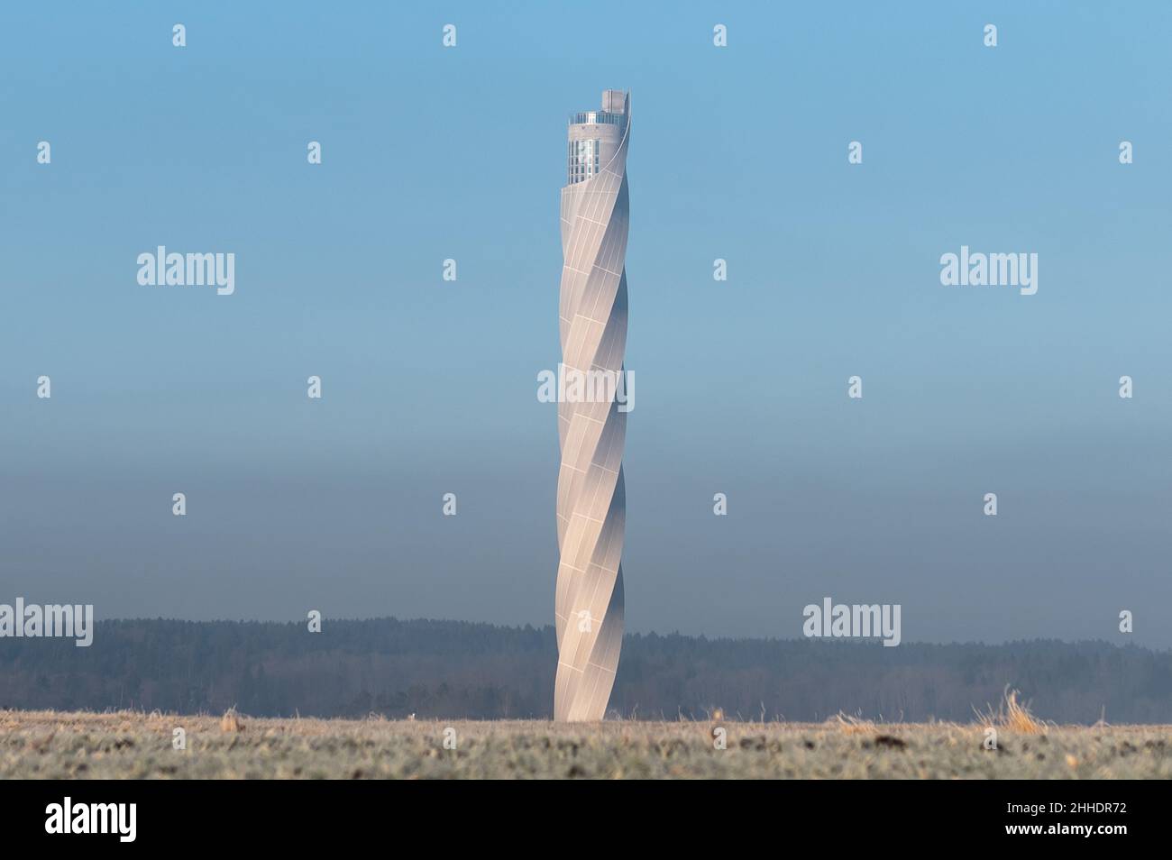 Rottweil, Germany. 24th Jan, 2022. The morning sun shines on the TK ...
