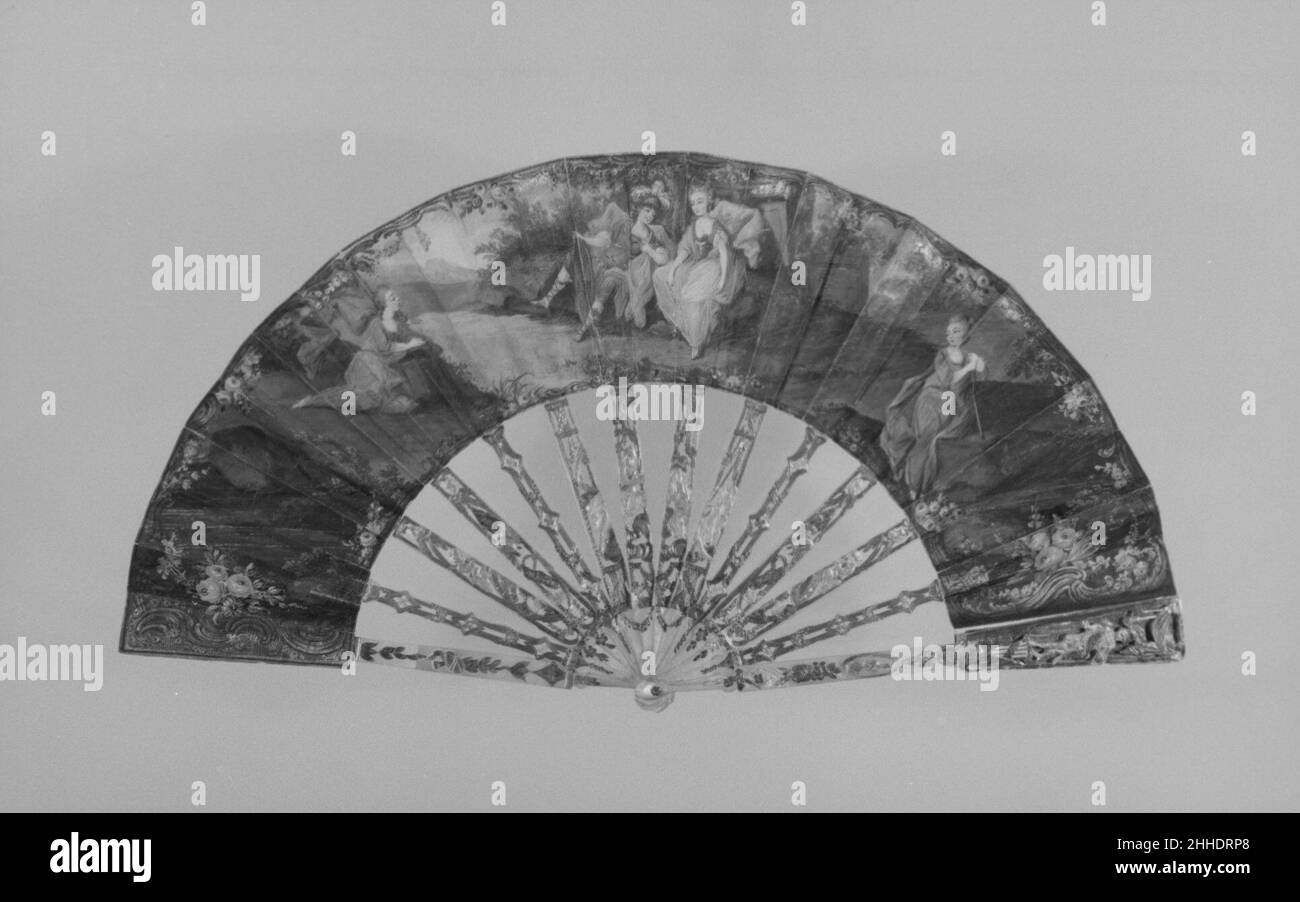 Fan 18th century French. Fan. French. 18th century. Parchment, paper ...