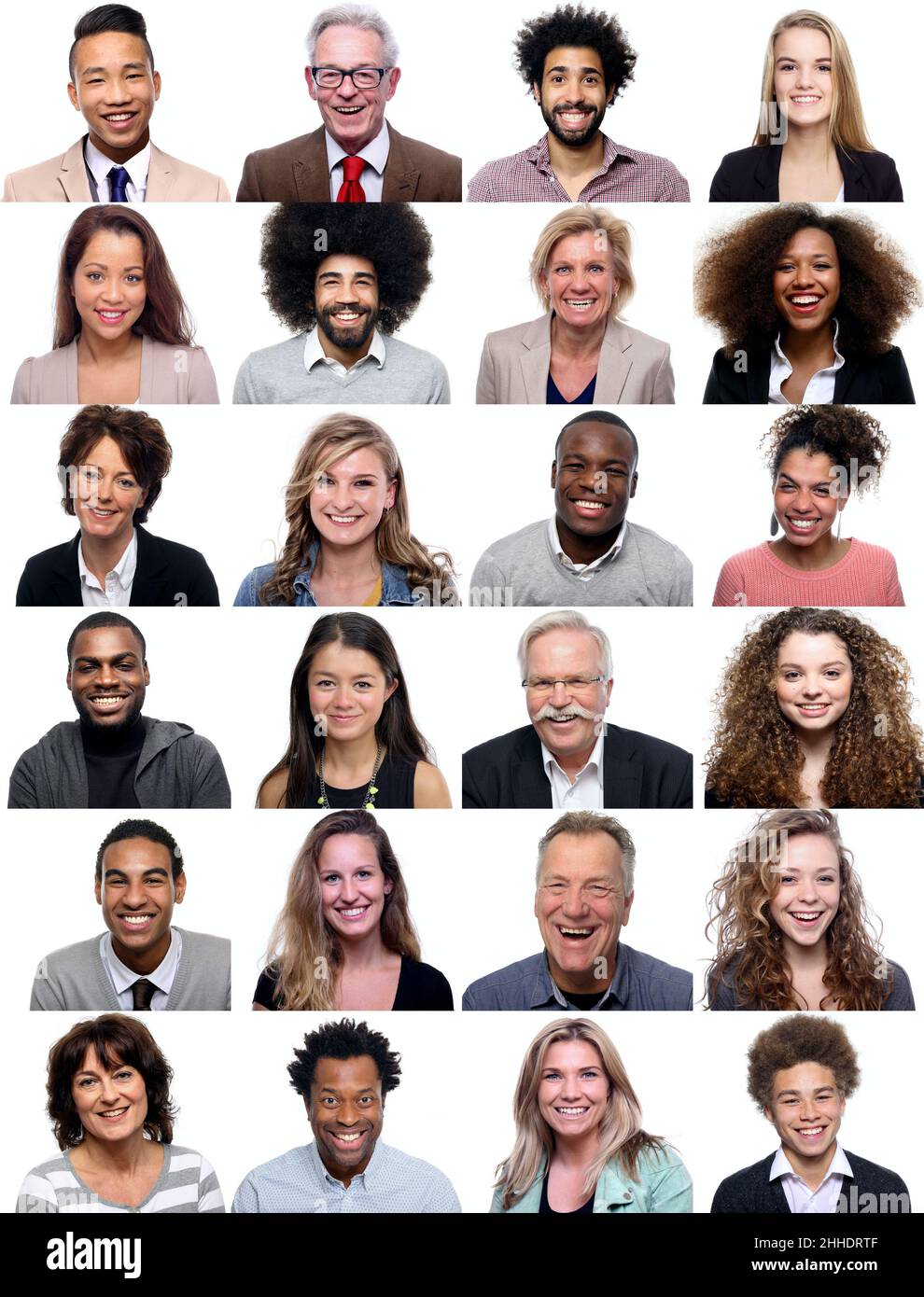 Group of beautiful people in a collage Stock Photo - Alamy