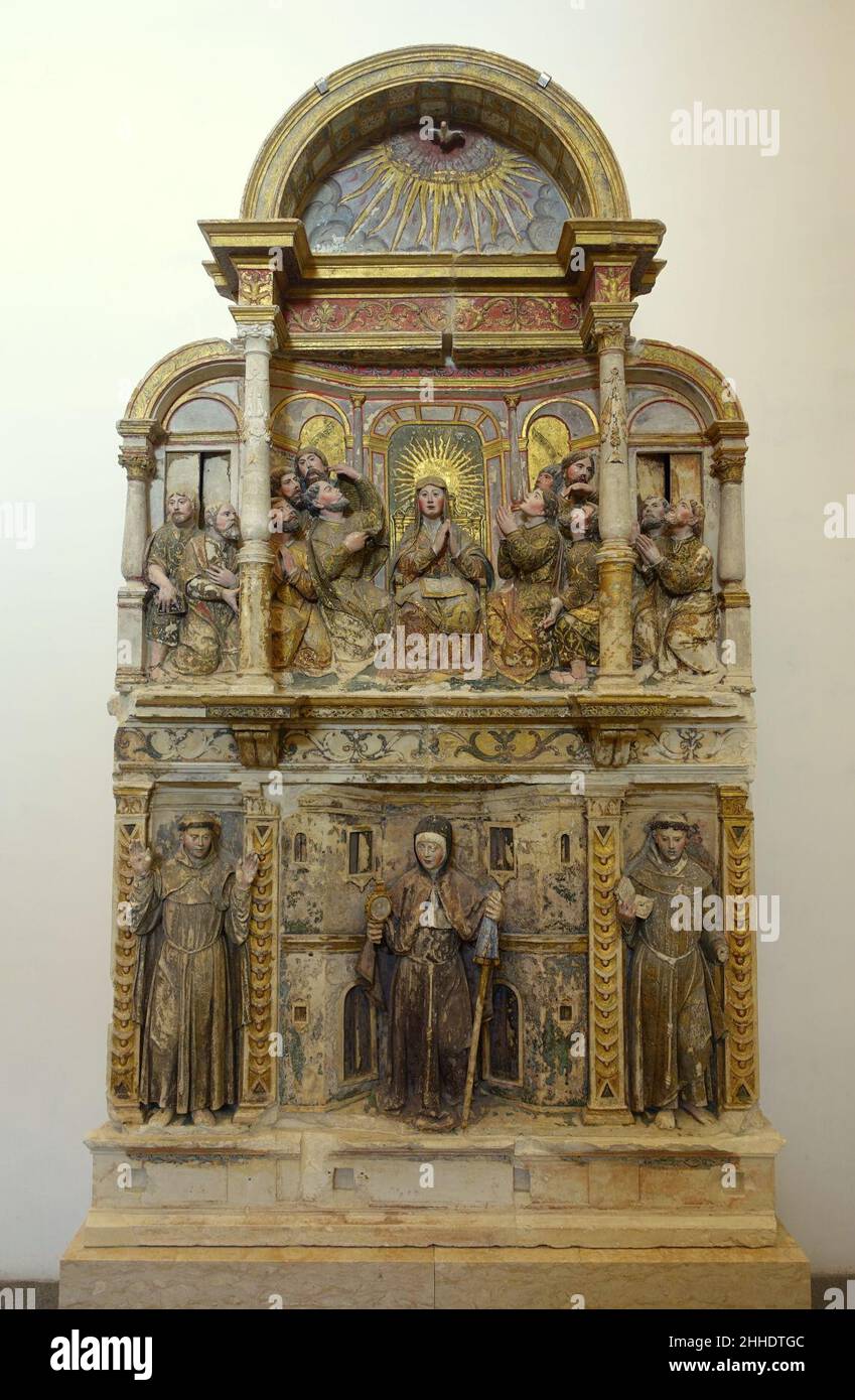 St. Clair, altarpiece from the Mosteiro de Santa Clara, 16th century ...