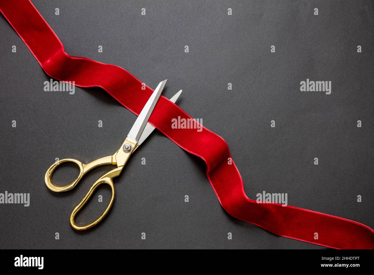 Inaugural invitation, business launch concept, Grand opening, ribbon ...