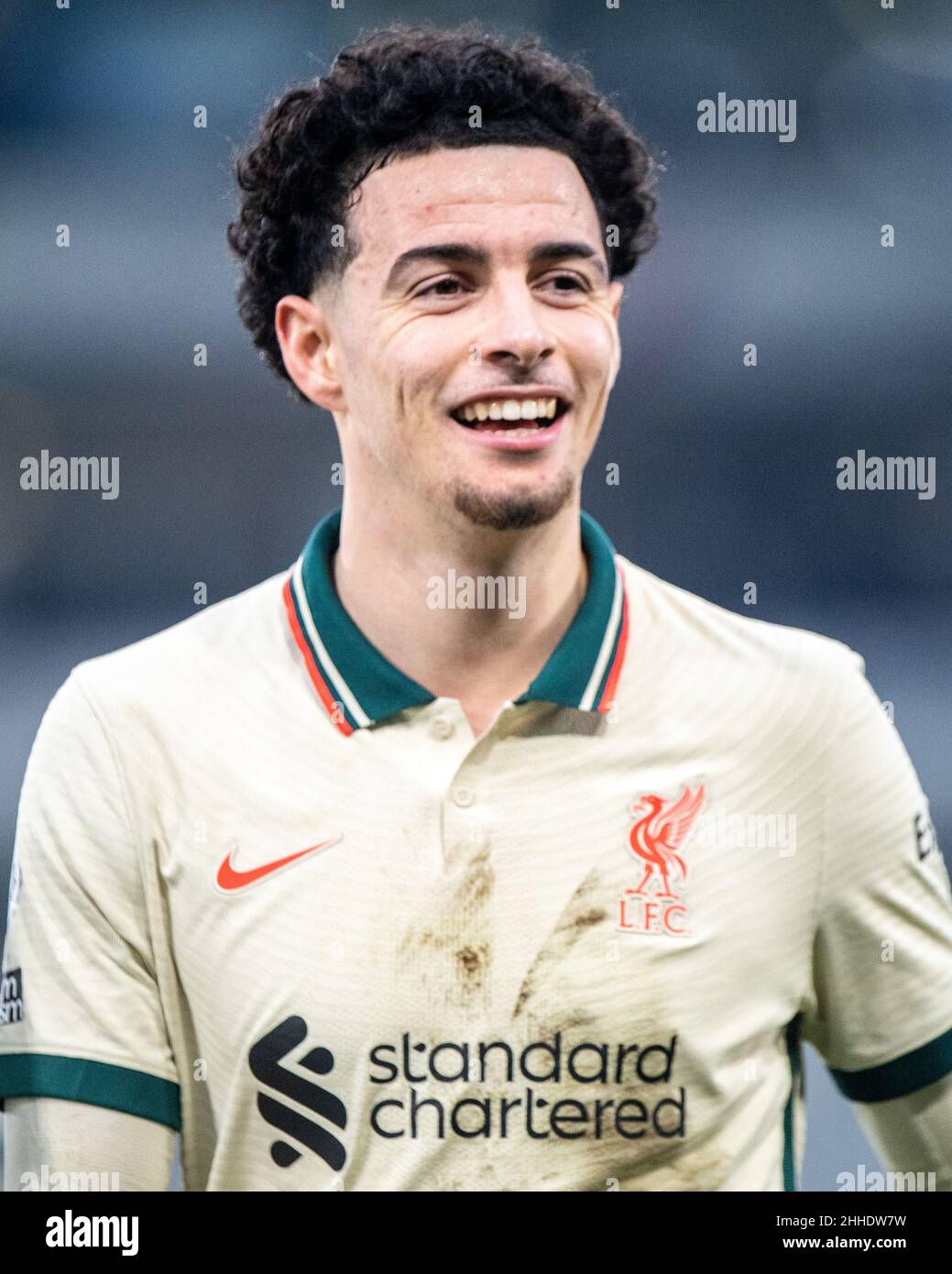 LONDON, ENGLAND - JANUARY 23: Curtis Jones of Liverpool during the ...