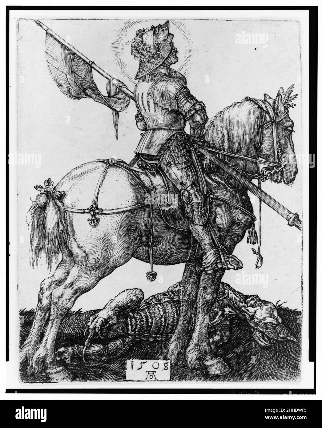 St. George on horseback) - AD (monogram Stock Photo - Alamy St. George on horseback) - AD (monogram Stock Photo - Alamy