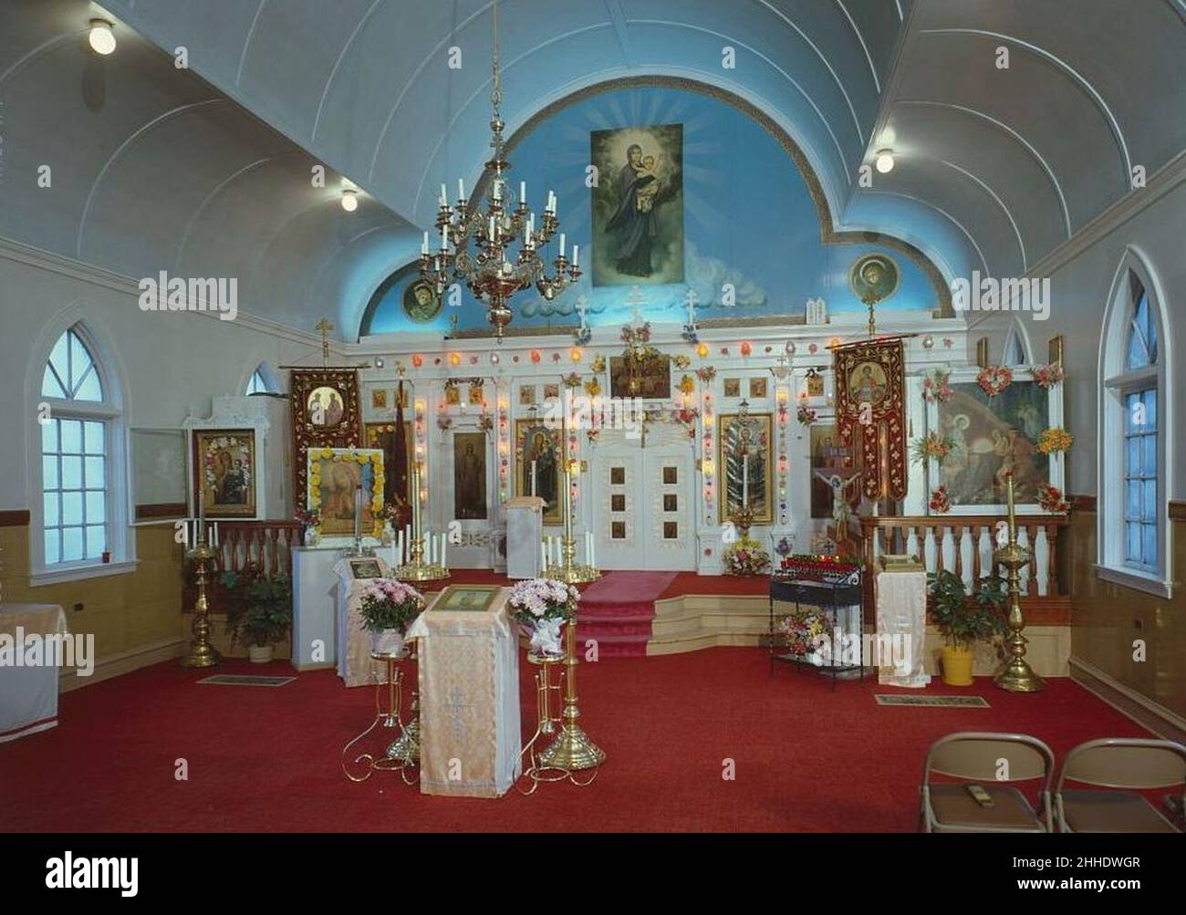 St. George Russian Orthodox church Interior Stock Photo - Alamy