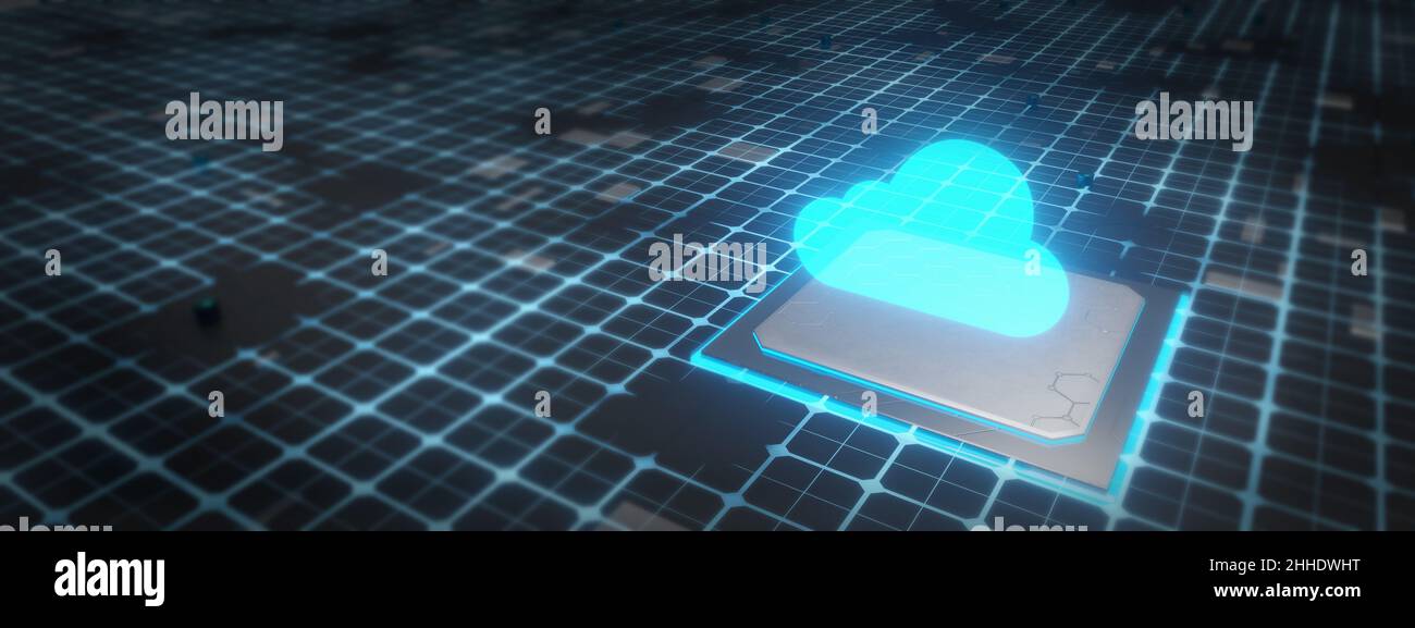 Cloud computing and network security concept, 3d rendering,conceptual image Stock Photo - Alamy