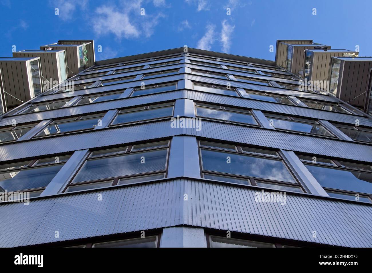 View of a residential building from the bottom up Stock Photo - Alamy
