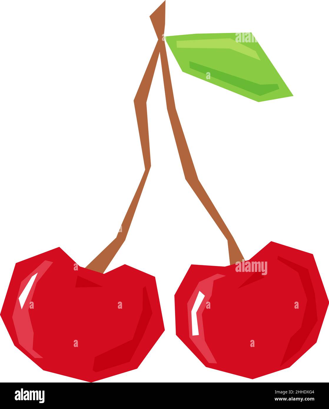 Abstract fresh cherries isolated on white Stock Photo - Alamy