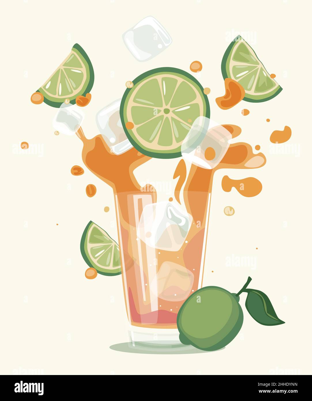 Hand drawn fresh michelada illustration Vector illustration Stock ...