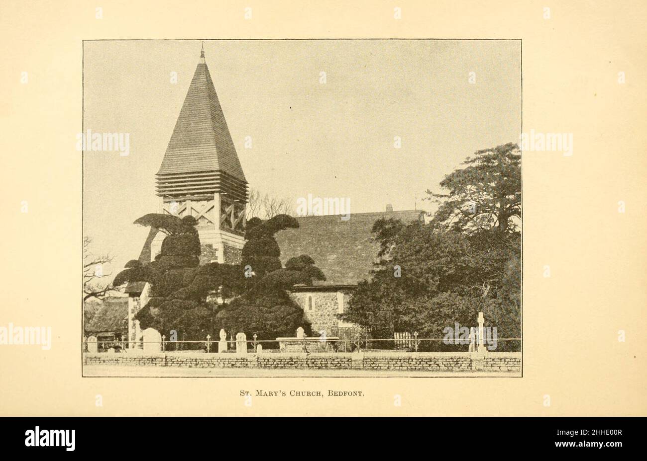 St. Mary's Church, Bedfont Stock Photo - Alamy