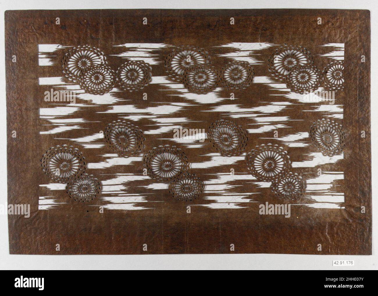 Stencil 19th century Japan. Stencil. Japan. 19th century. Paper, silk ...