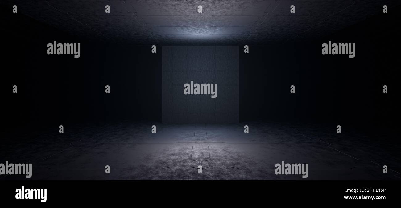 Artificial Intelligence Empty Alien Studio Glow with Black Colors With ...