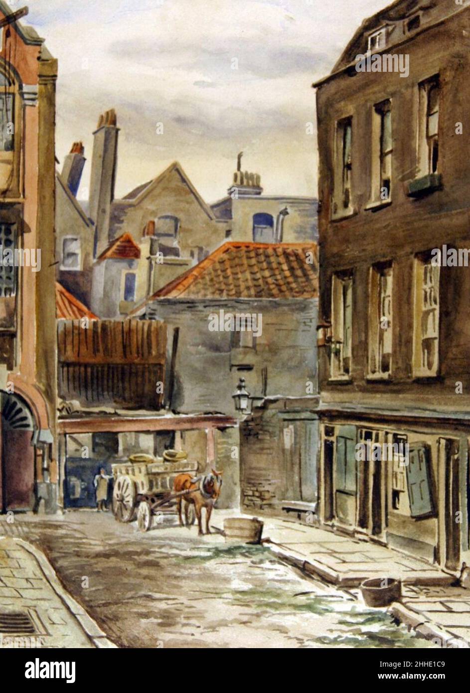 Stacey Street by F Calvert 1886 Stock Photo - Alamy