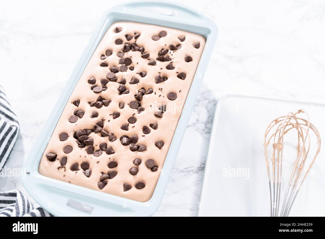 Preparing homemade chocolate ice cream hi-res stock photography and ...