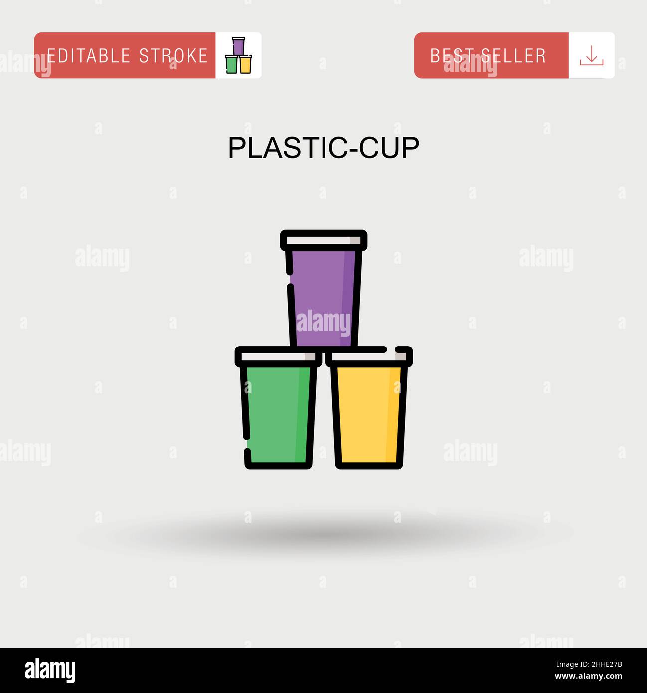 Cocktail cup isolated icon Stock Vector Images - Alamy
