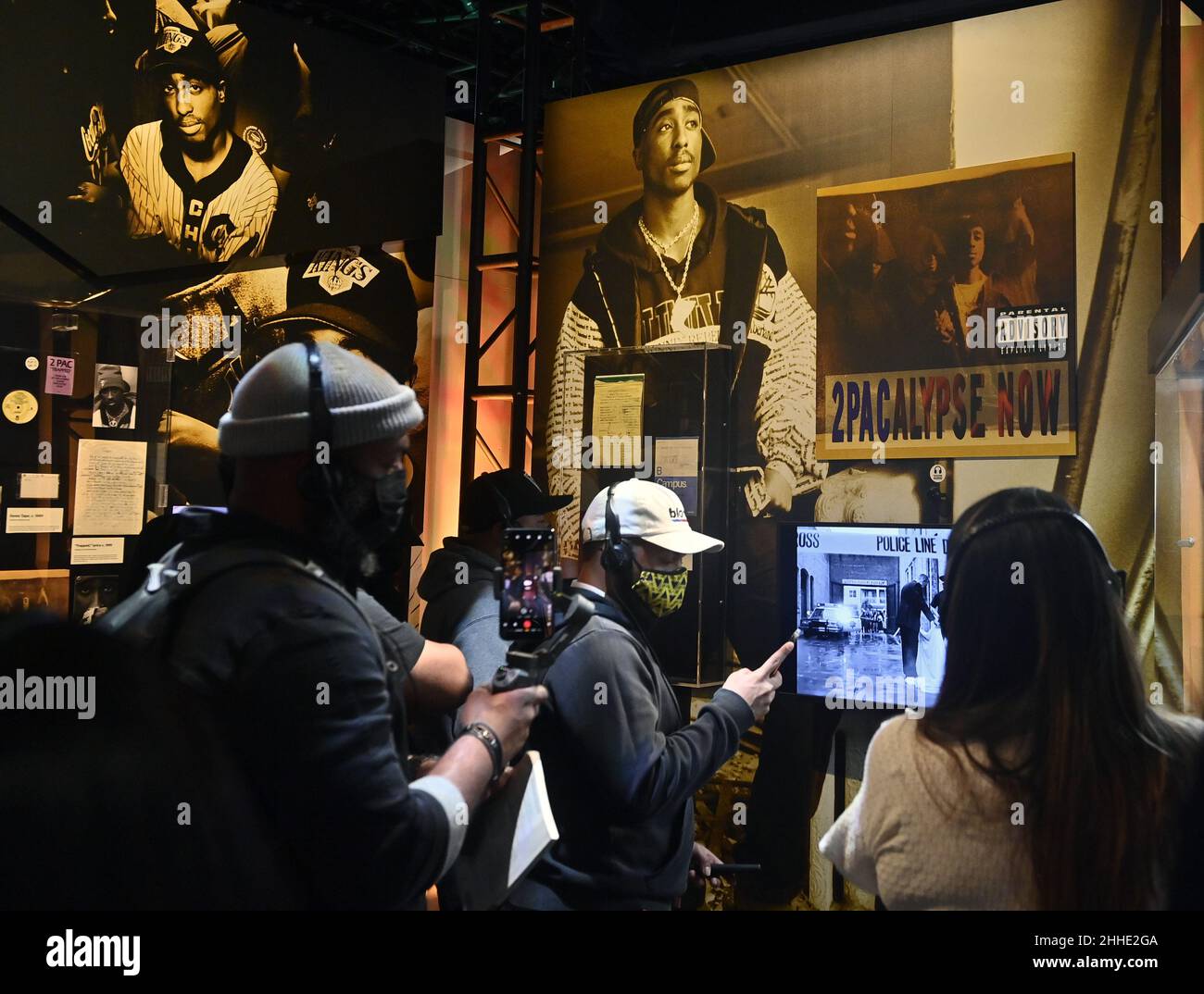 Los Angeles, United States. 23rd Jan, 2022. An exhibit is seen on ...