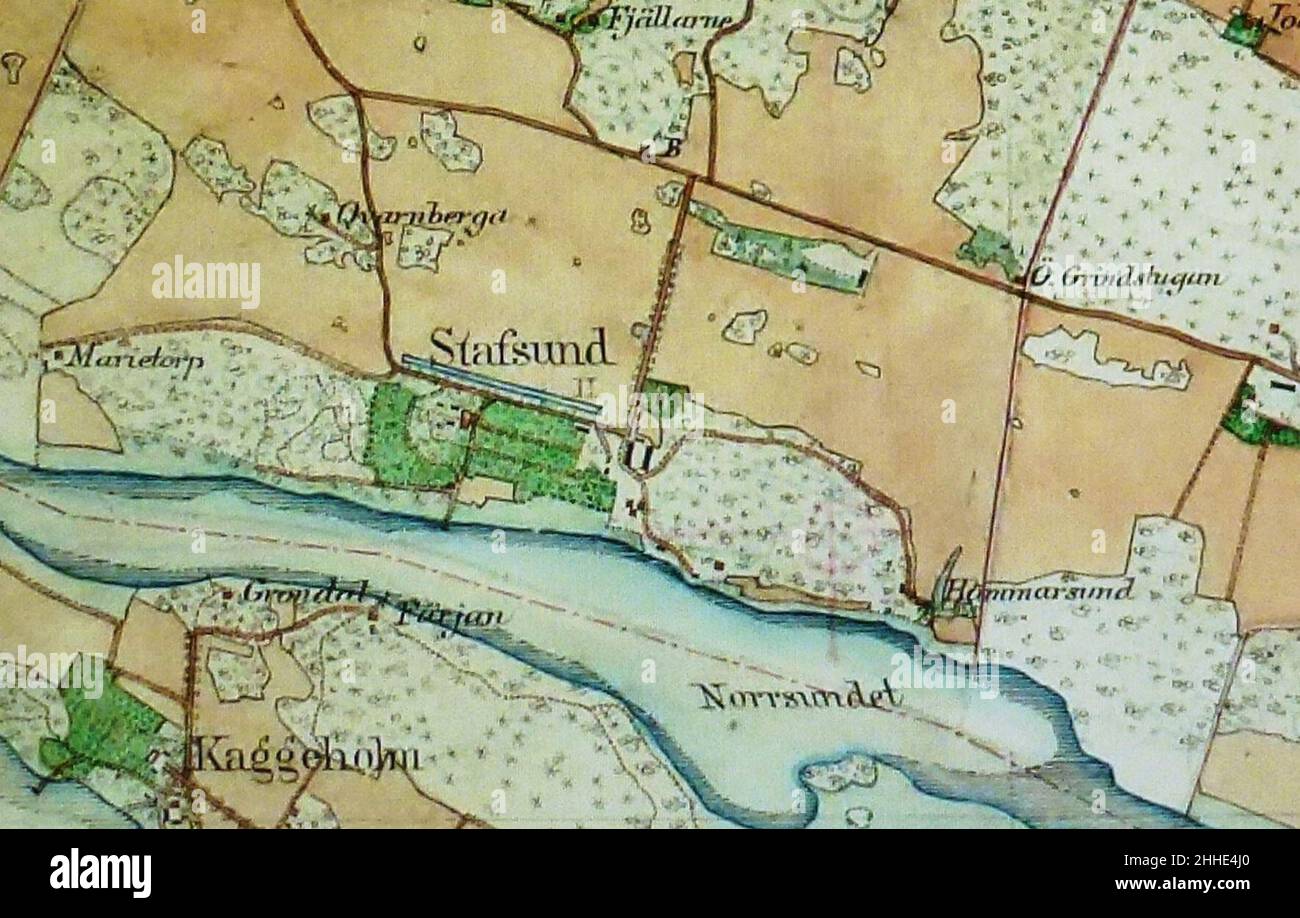 Stafsund karta 1901-06 Stock Photo - Alamy