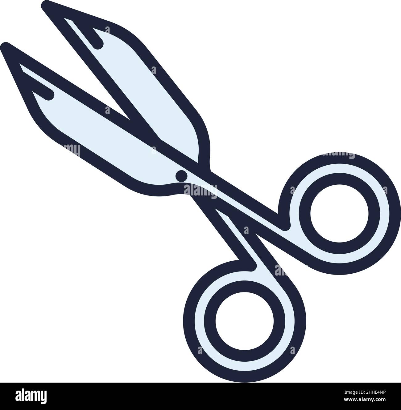 Hair scissors icon vector hairdresser beauty salon Stock Vector Image ...