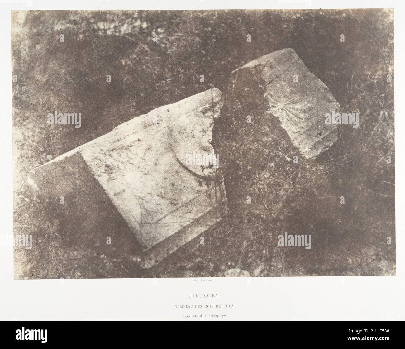 Jérusalem, Tombeau des rois de Juda, Fragments d'un sarcophage 1854 ...