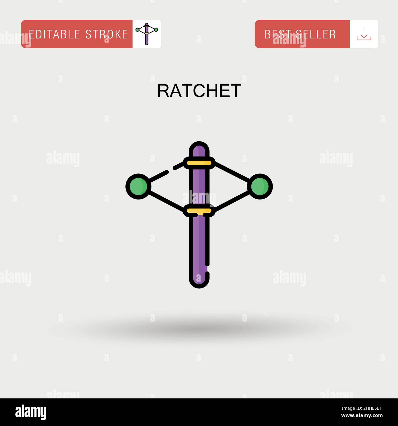 Ratchet Simple vector icon Stock Vector Image & Art - Alamy